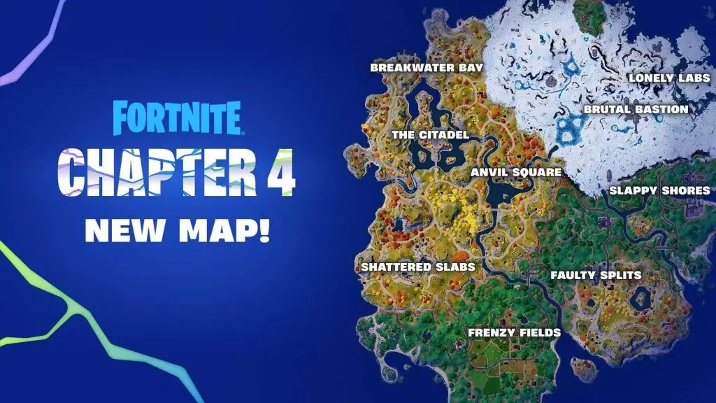 Mapa Fortnite Rozdział 4: Wszystkie nowe lokalizacje i zmiany - Creo Gaming