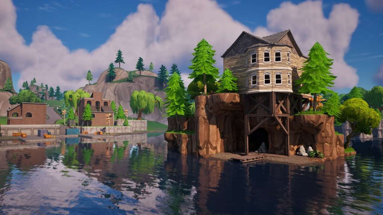 Mapa Fortnite Rozdział 1 przerobiona na potrzeby uruchomienia trybu ...